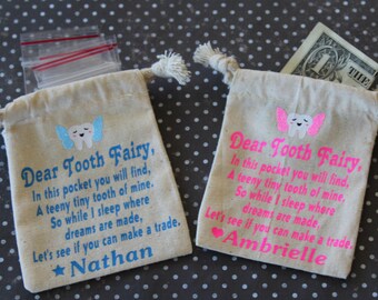 Tooth fairy bag | Etsy