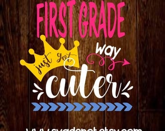 1st grade svg | Etsy