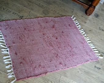 Purple rag rug | Etsy