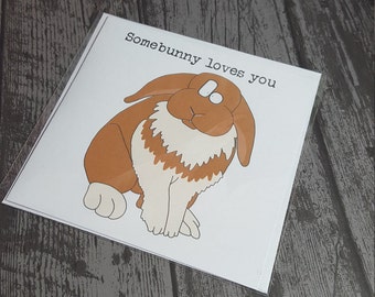 Bunny pun card | Etsy