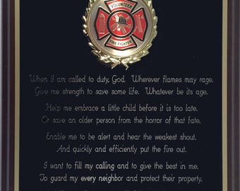 Firefighter prayer | Etsy