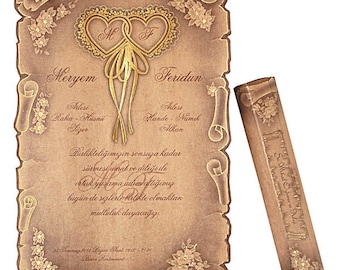 Scroll invitations | Etsy