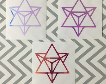 Sacred geometry sticker | Etsy