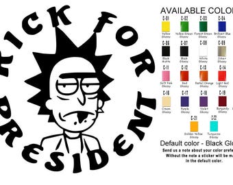 Rick and morty decal | Etsy