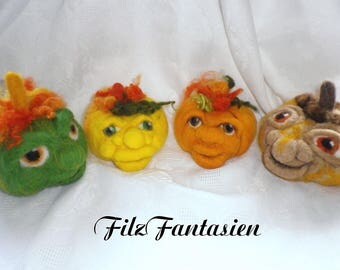 felt pumpkin... Autumn ...Halloween