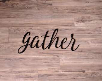 Gather sign | Etsy