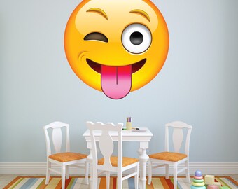 Emoji wall decal | Etsy