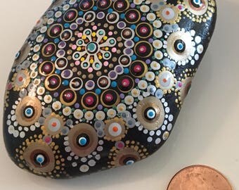 Mandala rock | Etsy