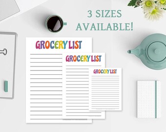 Grocery list notepad | Etsy