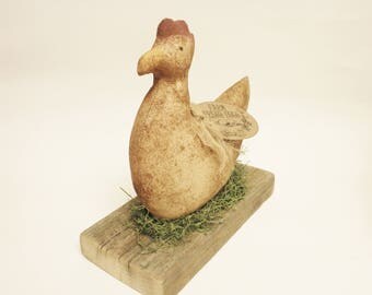 Primitive chickens | Etsy