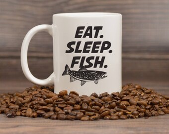Eat sleep fish | Etsy