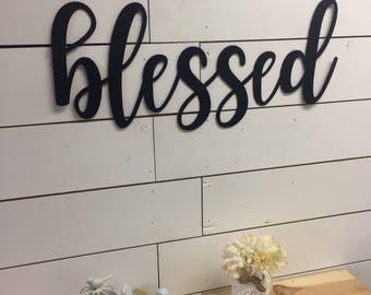 Blessed sign | Etsy