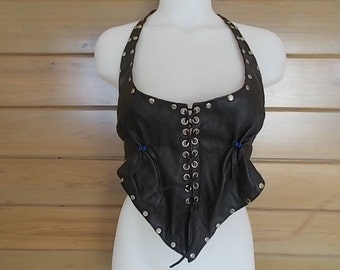 Leather bra | Etsy
