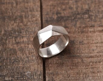 Mens silver ring | Etsy