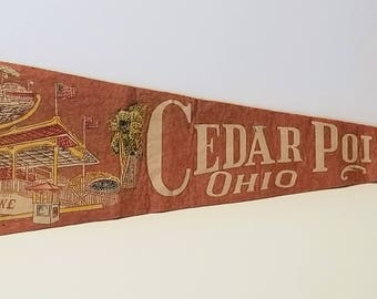 Cedar Point Lake Erie Sandusky Ohio vintage bumper sticker