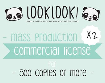 Commercial Use License Mass Production License 500 Copies