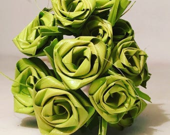 Lime green bouquet | Etsy