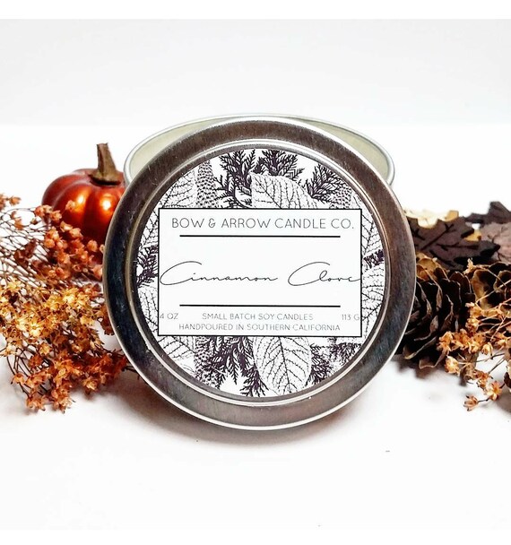 Cinnamon Clove 4 oz Candle Christmas Candle Winter Candles