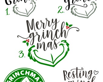 The grinch stickers | Etsy