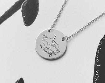 Orca pendant | Etsy