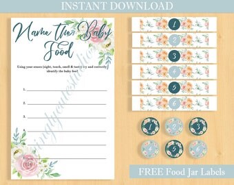 Baby food jar label | Etsy