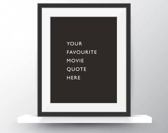 Movie quote art | Etsy
