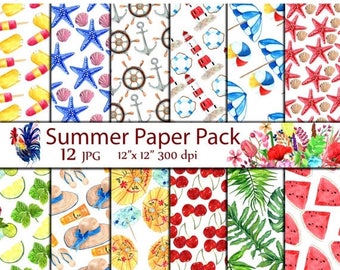 Beach Party Digital Paper Clipart : Beach Boy Digital