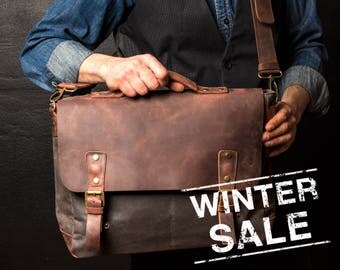 Leather satchel | Etsy