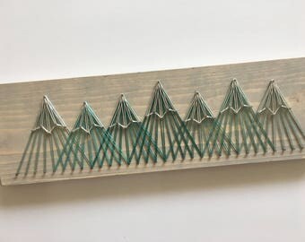 Mountain string art | Etsy
