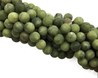 Olive green beads | Etsy