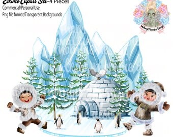 Eskimo clipart | Etsy