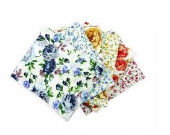 Fat Quarter Bundle / Spring Green Bundle Fabric / Quilting