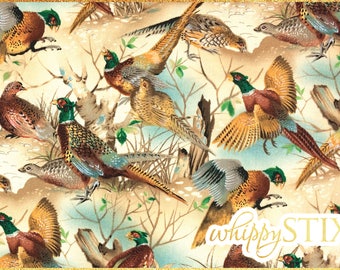 Pheasant fabric | Etsy