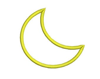 Moon embroidery | Etsy