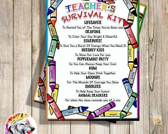 Teacher survival kit | Etsy