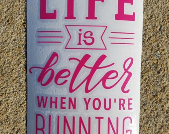 Running decal | Etsy