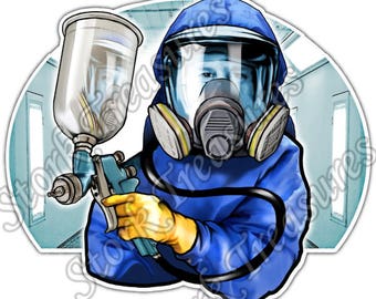 Spray paint decal | Etsy