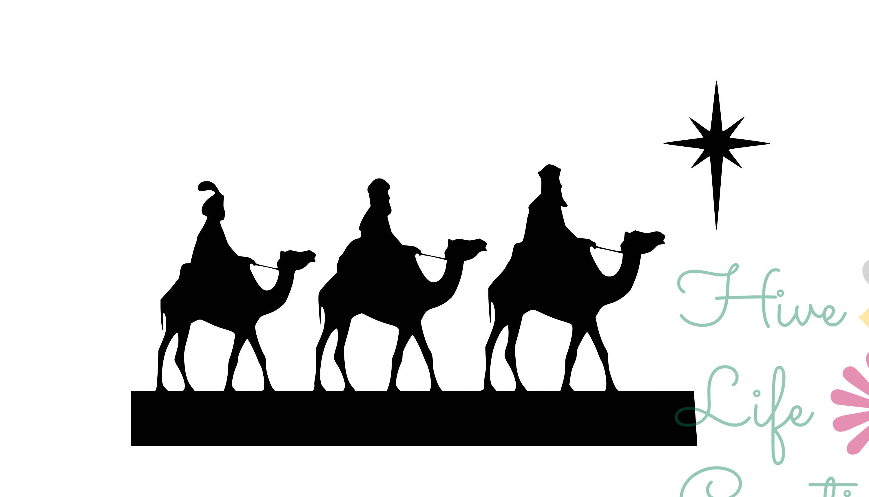 Three Kings Instant Download Christmas Three Kings SVG File