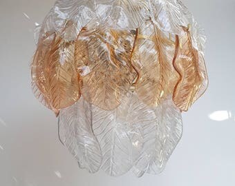 Sea Glass Chandelier Ceiling Fixture Foyer Light Coastal