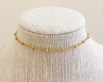 Ball chain choker | Etsy