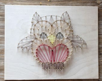 Owl string art | Etsy