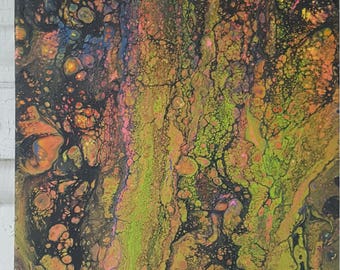 Fluid art painting | Etsy