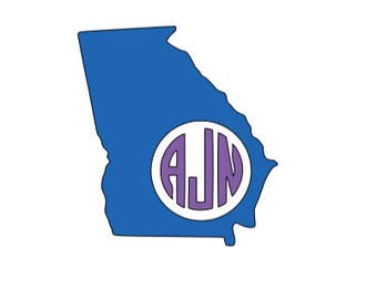 Georgia monogram | Etsy