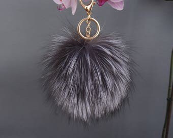 Pompom keychain | Etsy