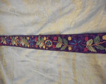 Embroidered belt | Etsy