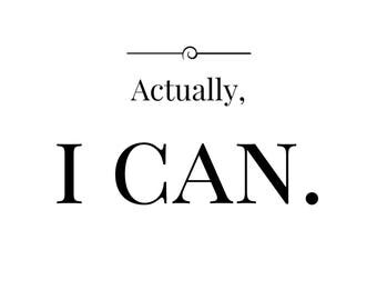 Actually i can | Etsy