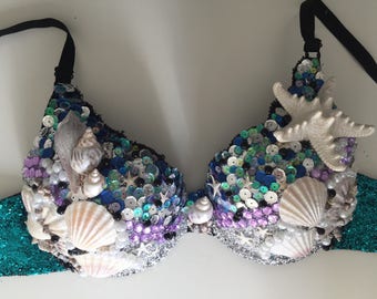Mermaid bra top | Etsy