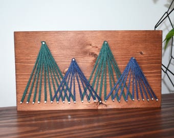 Mountain string art | Etsy