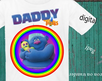 Trolls Iron On Transfer Trolls Printable Trolls birthday