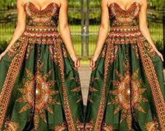 Dashiki prom dress | Etsy